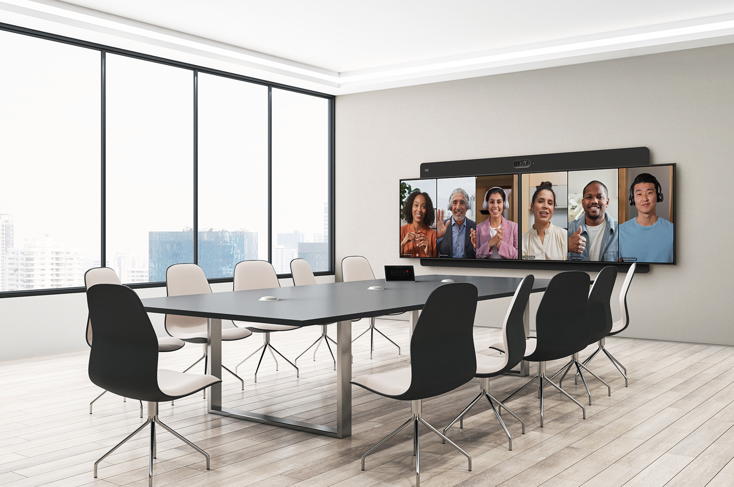 Experiencia sublime de sala con CISCO ROOM KIT EQX